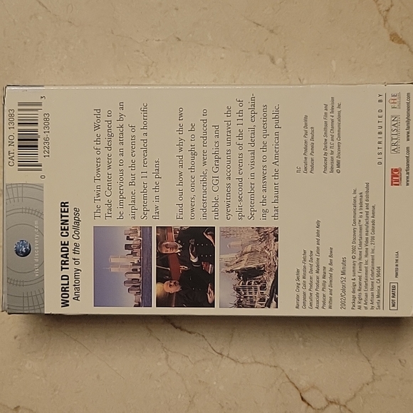 TLC | Media | Tlc World Trade Center Anatomy Of The Collapse Vhs Tape ...